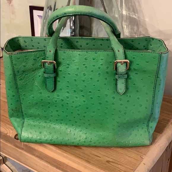 kate spade | Bags | Kate Spade Rare Green Ostrich Bag | Poshmark